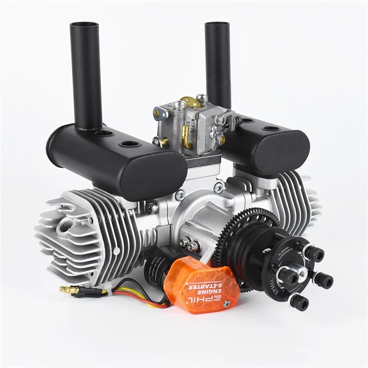 China 40cc Twin Cylinder Gasoline Engine With Electric Starter ...